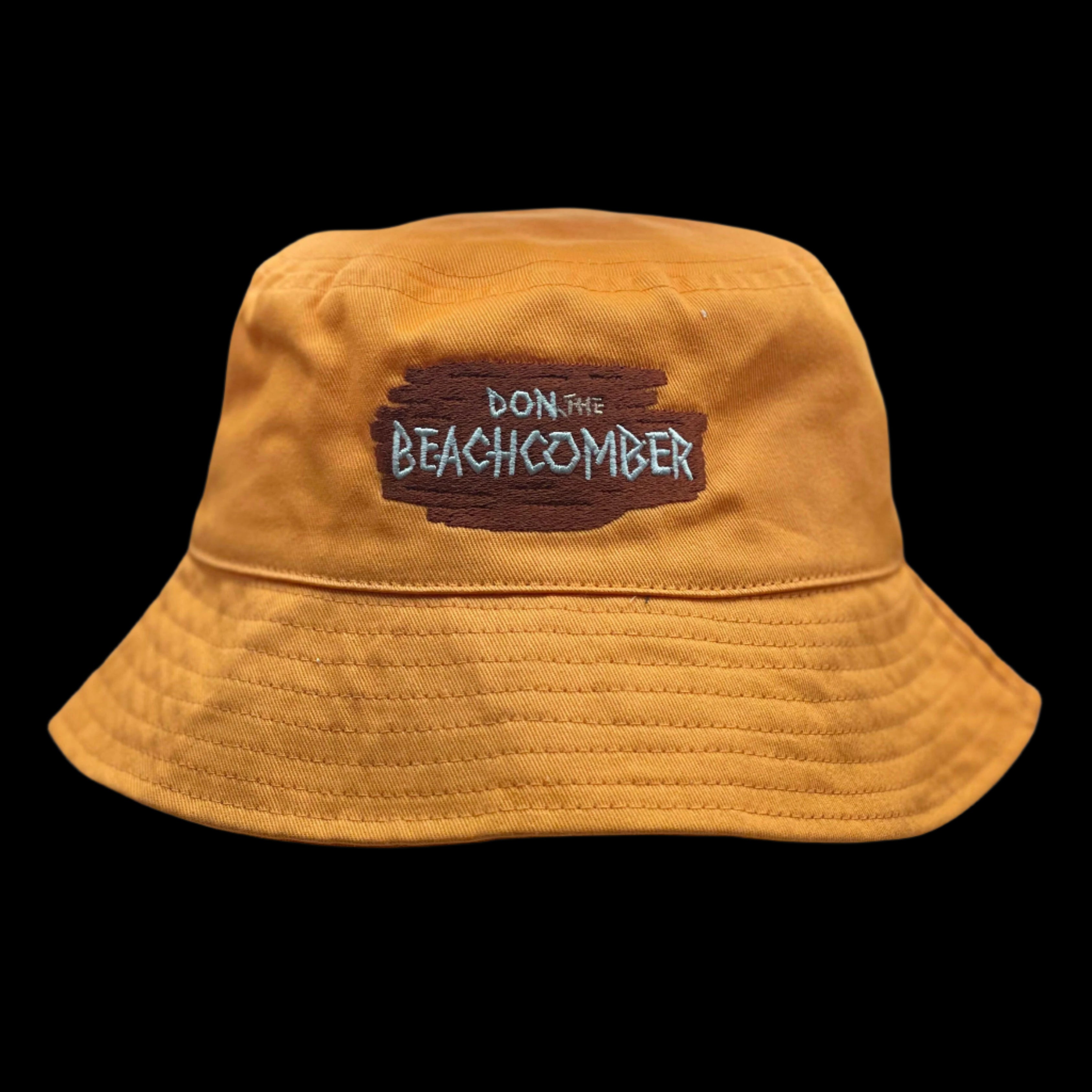Unisex Don the Beachcomber Embroidered Logo Orange Bucket Hat