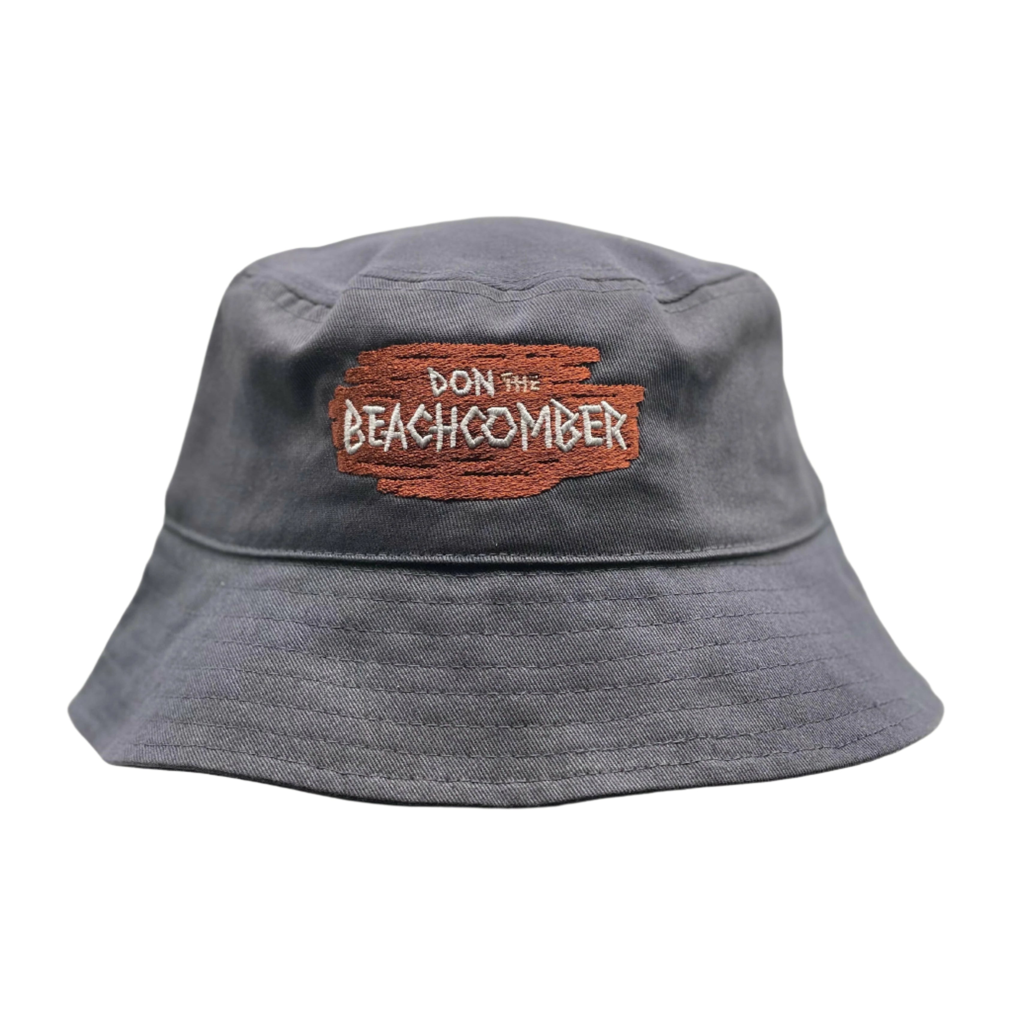 Unisex Don the Beachcomber Embroidered Logo Navy Blue Bucket Hat - Don ...